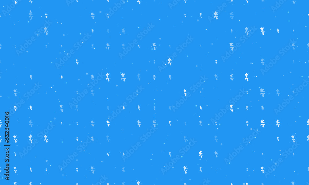 Seamless background pattern of evenly spaced white carnivorous plant ...