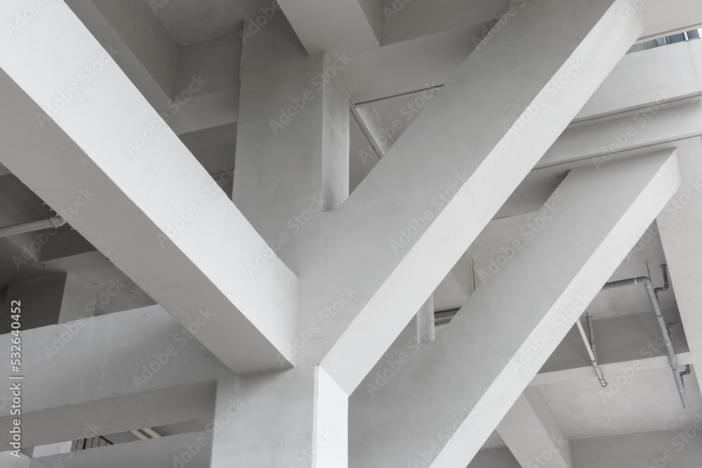 The complex structure of concrete buildings. Stock Photo | Adobe Stock