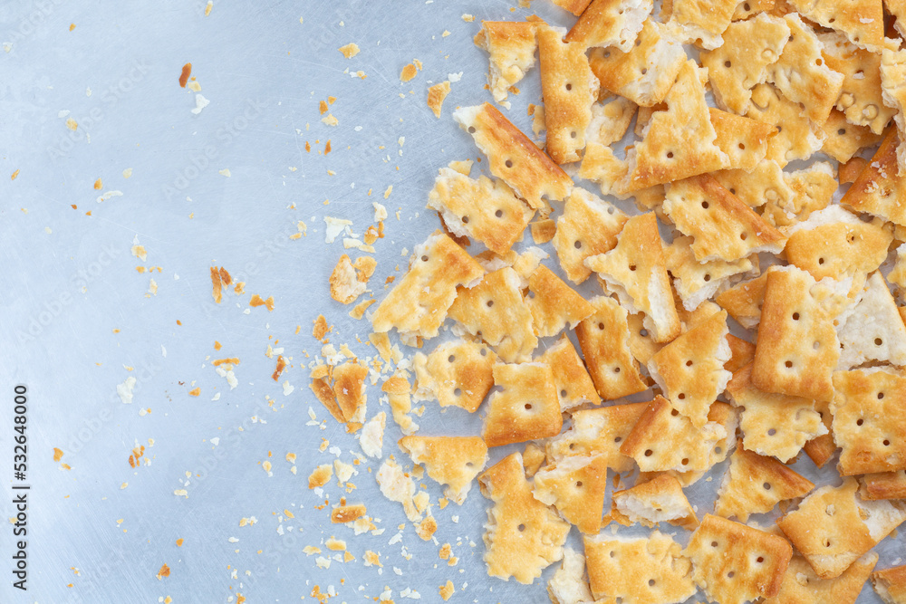 Biscuits crackers made from wheat flour,top view,graham cracker. Stock ...