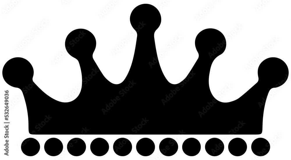 Hand drawn simple crown PNG image Stock Illustration | Adobe Stock