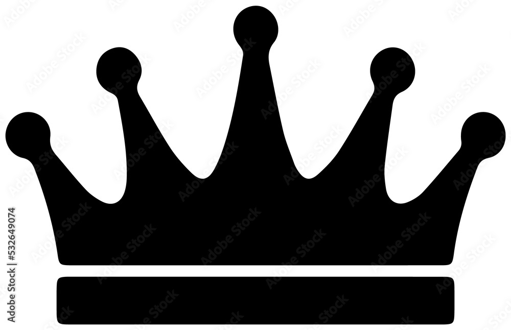 Hand drawn simple crown PNG image Stock Illustration | Adobe Stock