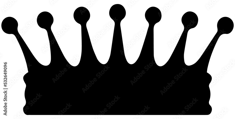 Hand drawn simple crown PNG image Stock Illustration | Adobe Stock