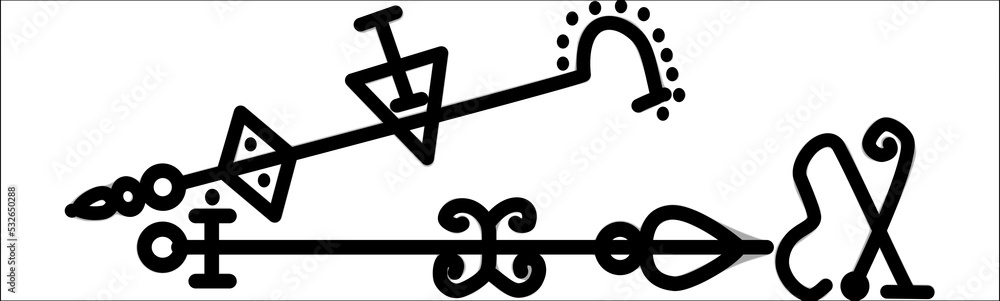 The 72 Angels of the Shem HaMephorash Sigils Stock Vector | Adobe Stock