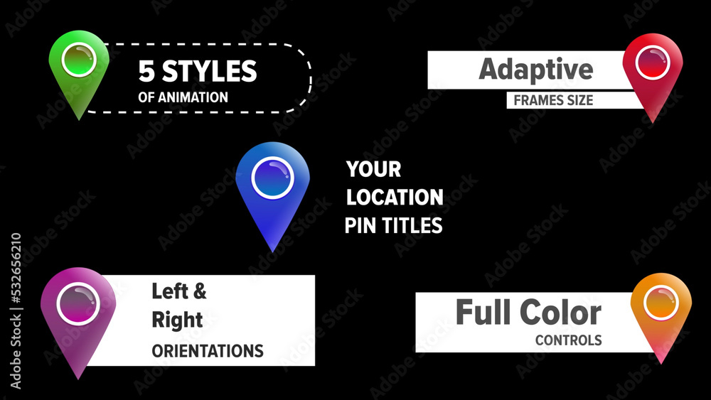 Location Pin Titles Stock Template | Adobe Stock