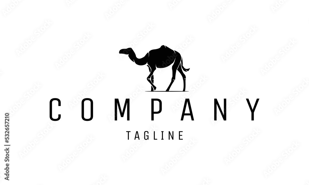Simple camel logo, company logo design idea, vector illustration Stock ...