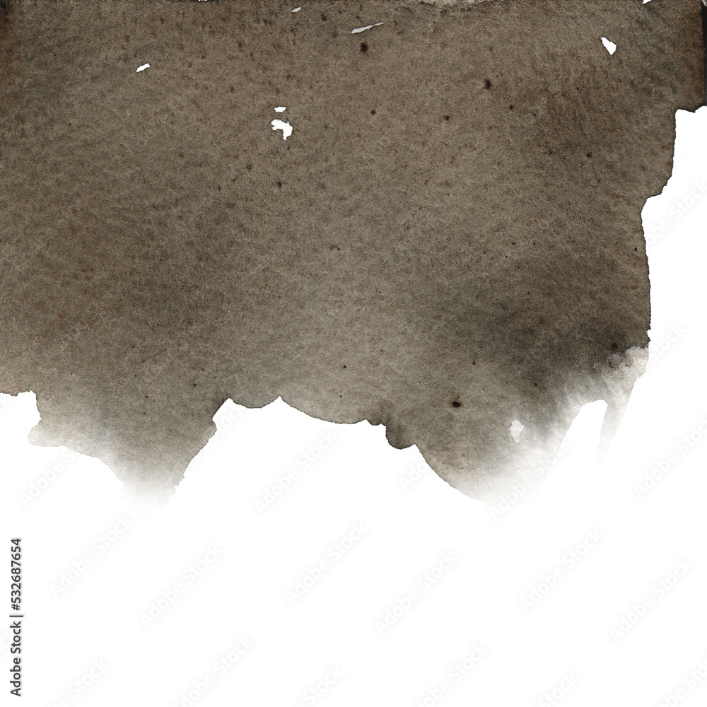 Watercolour hand painted background. PNG watercolour stains and splash ...