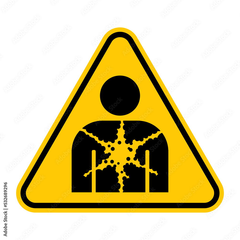 Substance or mixture presenting health hazard sign. Vector illustration ...