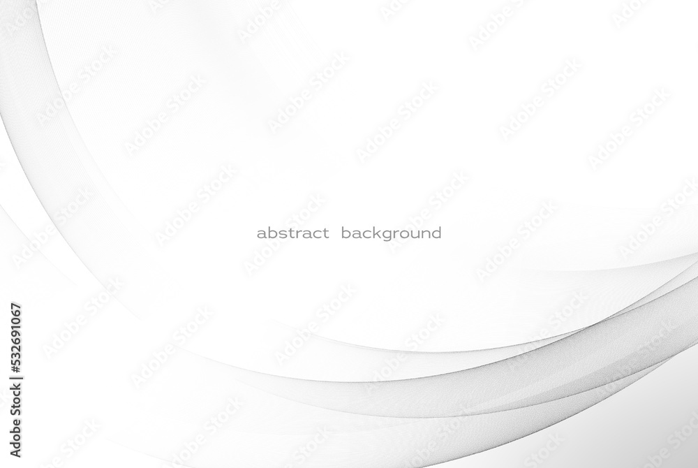 Abstract gray vector transparent wave, light wave for design brochure ...