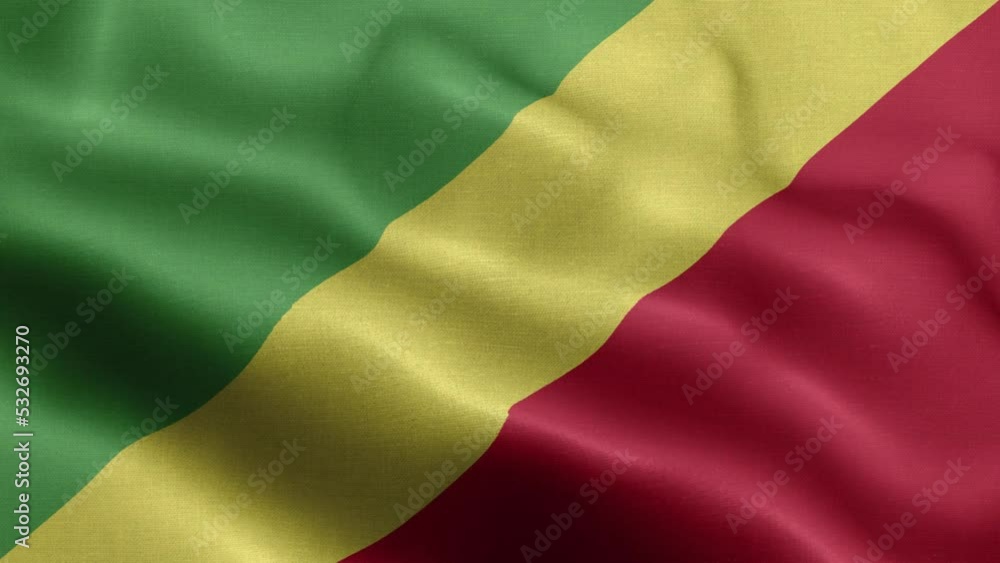 Flag Of Congo Republic Congo Republic Flag High Detail National
