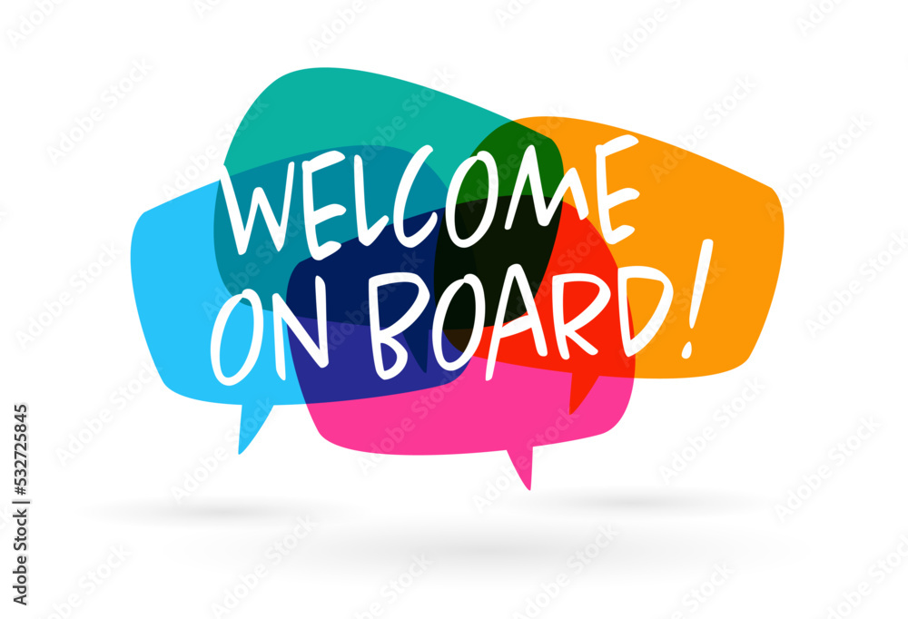 Welcome on board Stock Vector | Adobe Stock
