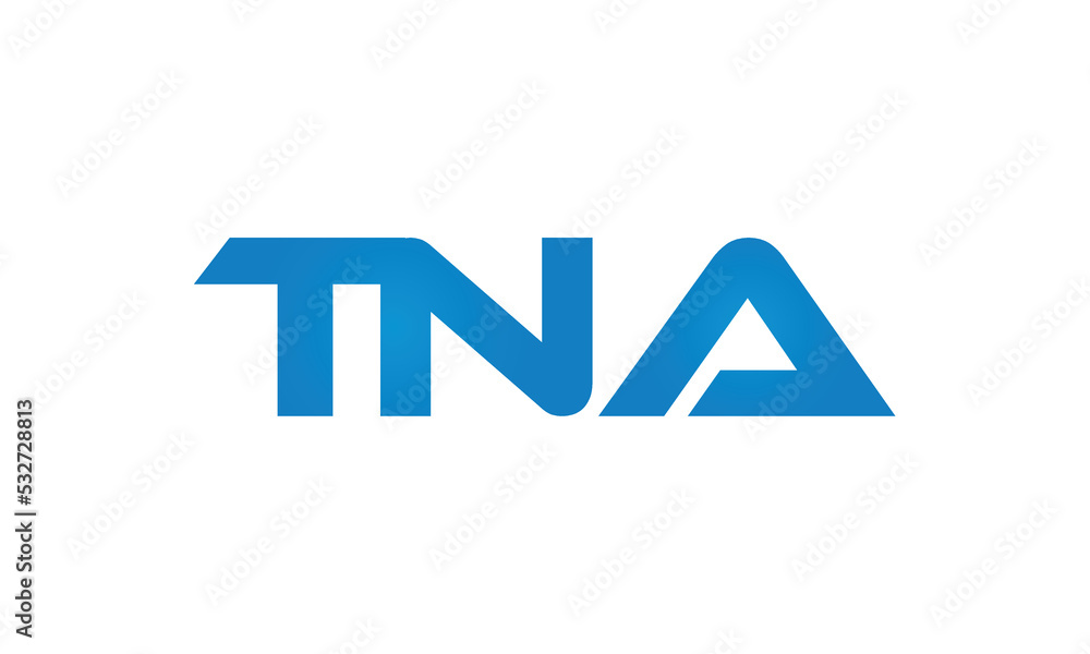 TNA letters Joined logo design connect letters with chin logo logotype ...