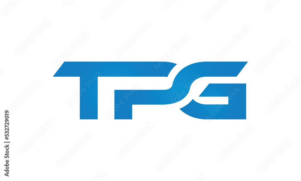 TPG letters Joined logo design connect letters with chin logo logotype ...