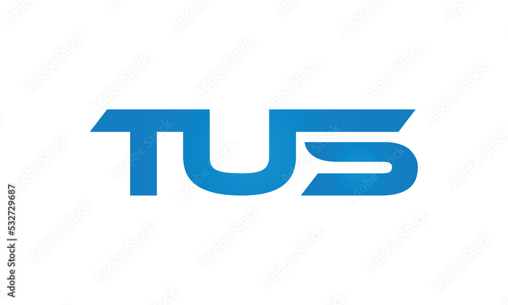 TUS letters Joined logo design connect letters with chin logo logotype ...