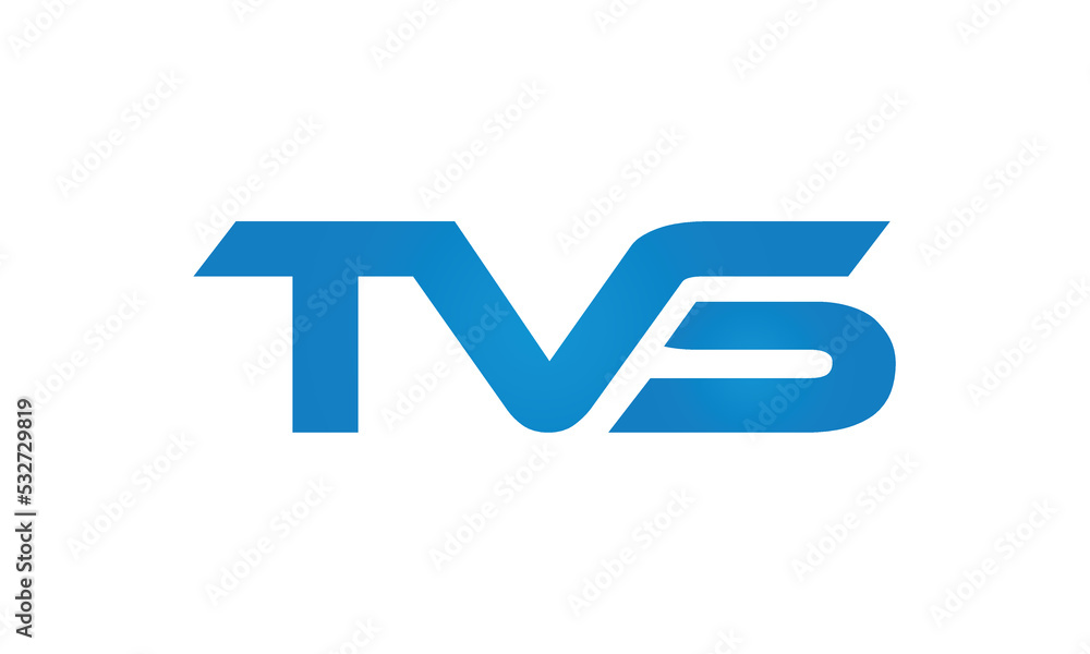 TVS letters Joined logo design connect letters with chin logo logotype ...