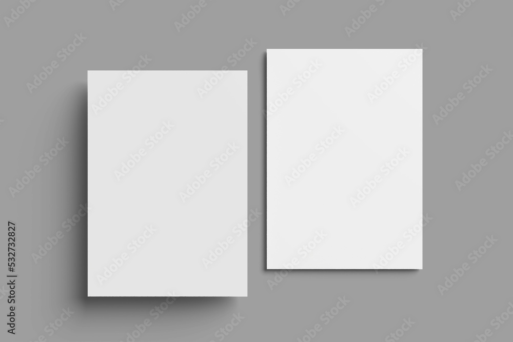 Blank A4 flyer for the presentation your business plan Stock ...