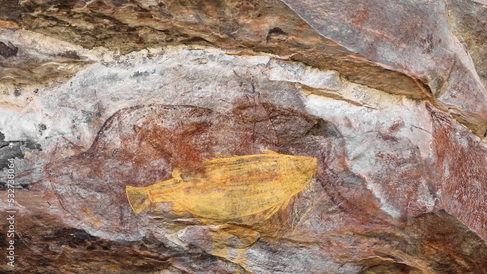 Aboriginal rock art: favorite food of barramundi and mullet fishes ...
