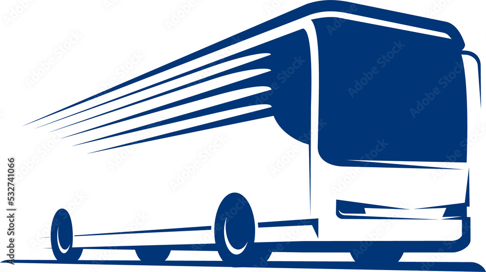 Passenger bus logo sprinter transport for tourists Stock Illustration ...