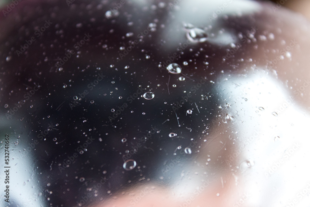 Abstract image obtained from slime modeling, with a large and ...