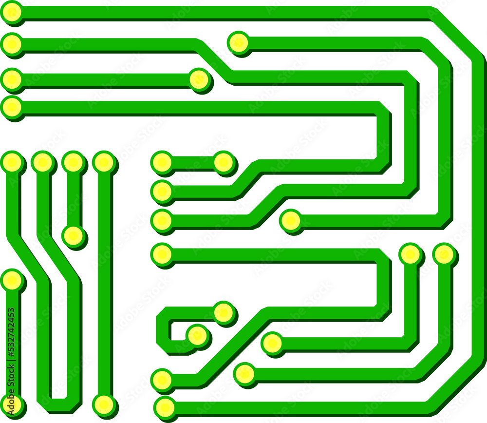 Letter B font type computer engineering alphabet Stock Illustration ...