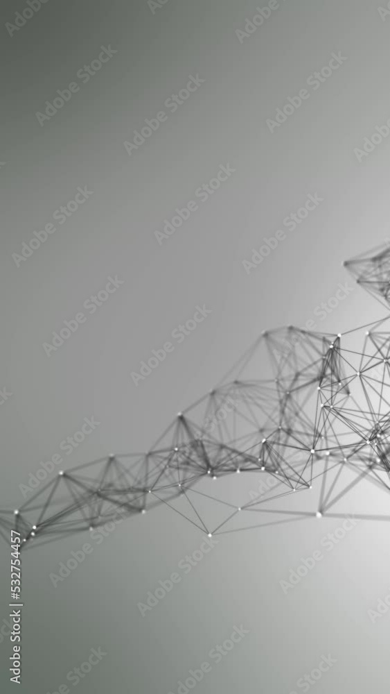Video Animation Of Abstract Network Connection Structure Digital