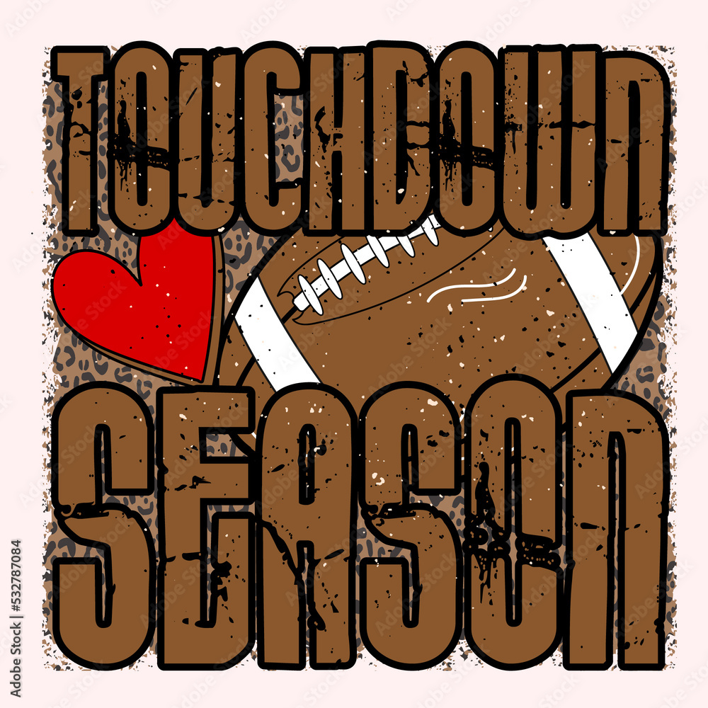 Touchdown Season American football t shirt design, Rugby t shirt design ...
