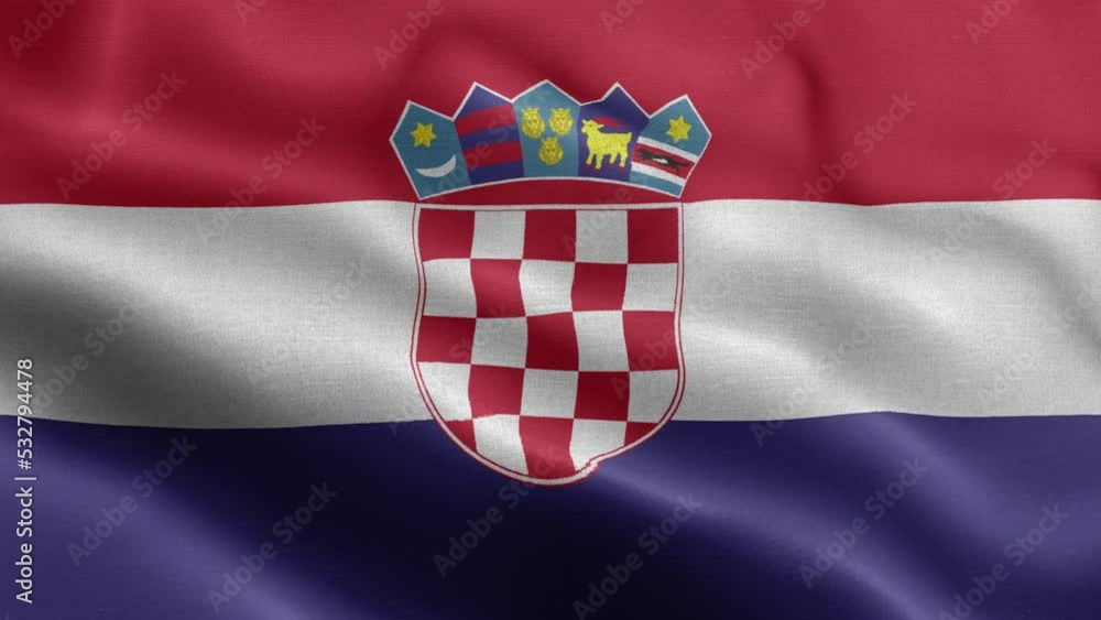 Flag Of Croatia - Croatia Flag High Detail - National flag Croatia wave ...