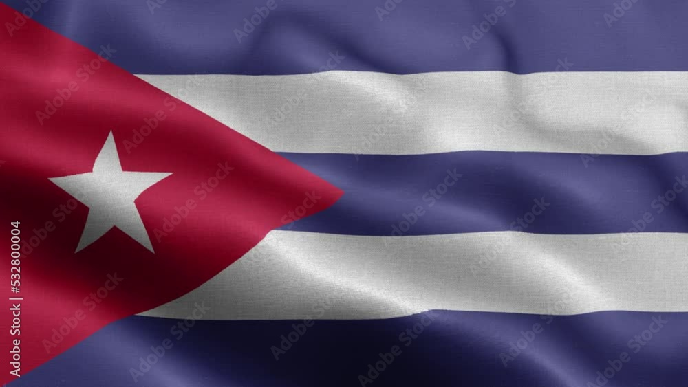 Flag Of Cuba - Cuba Flag High Detail - National flag Cuba wave Pattern ...