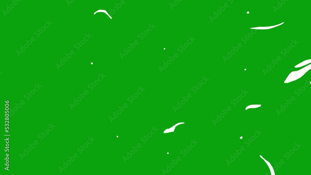 Vidéo Stock Cartoon snow transition on a green screen. Christmas and ...