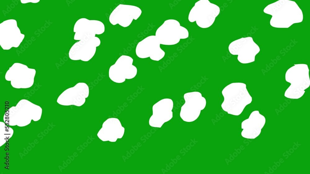 Vidéo Stock Cartoon snow transition on a green screen. Christmas and ...