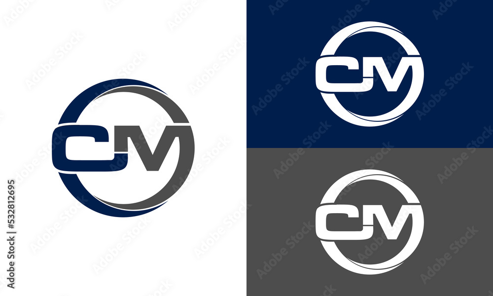 letter cm logo design Stock Vector | Adobe Stock