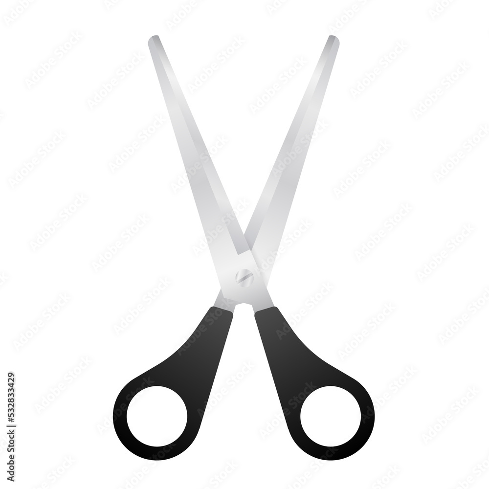 Isolated scissors symbol clipart. Flat design. stock illustration ...