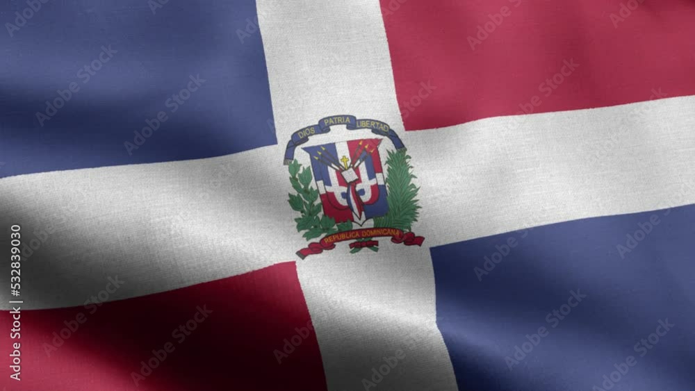 Flag Of Dominican Republic - Dominican Republic Flag High Detail ...