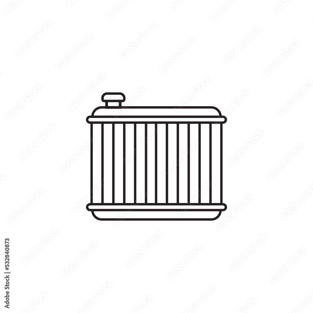 radiator icon logo vector design template Stock Vector | Adobe Stock