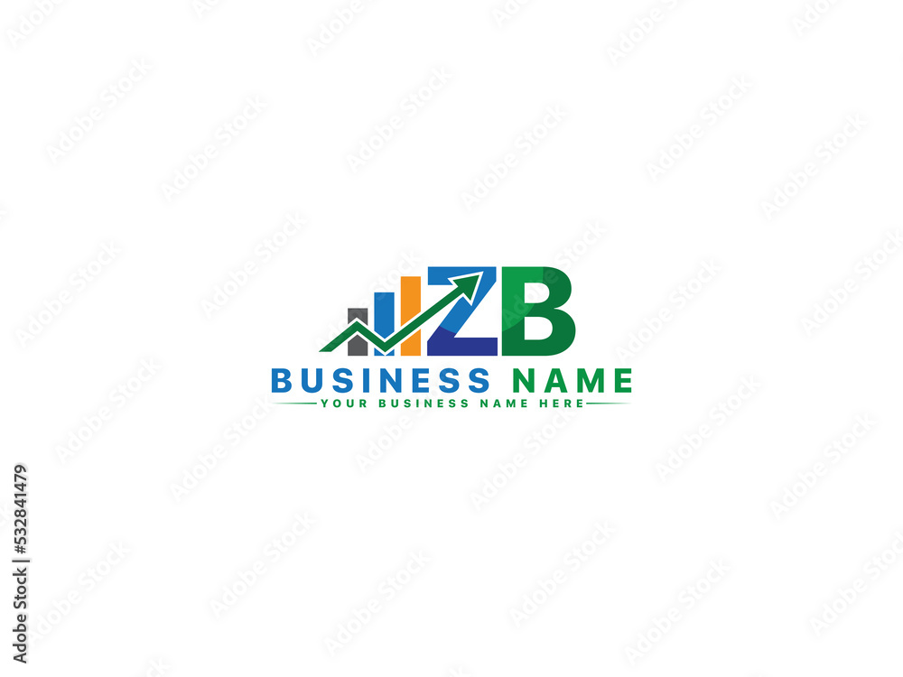 Commercial ZB z&b Logo Icon, Abstract Letter Zb z b Logo Image Vector ...