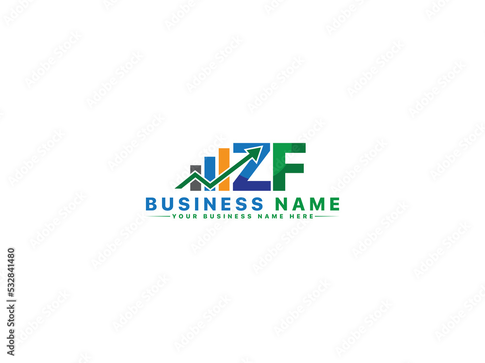 Commercial ZF z&f Logo Icon, Abstract Letter Zf z f Logo Image Vector ...