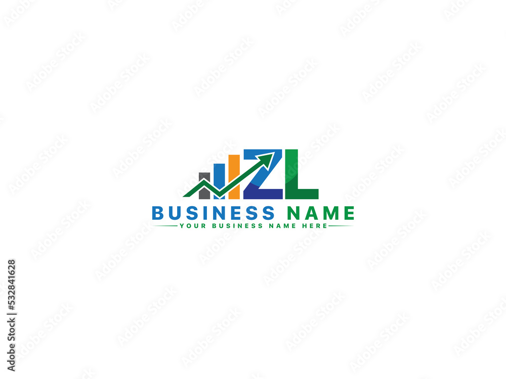 Commercial ZL z&l Logo Icon, Abstract Letter Zl z l Logo Image Vector ...