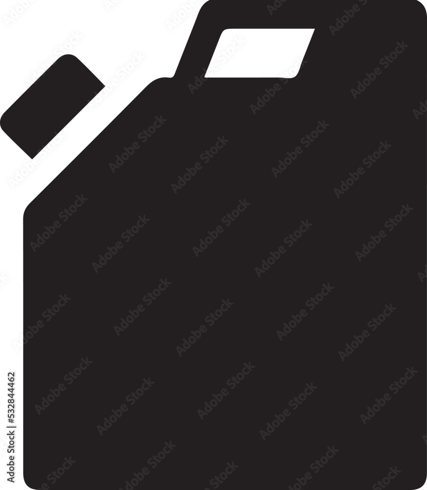 fuel can icon. Fuel Canister Flat Vector Icon. fuel canister with a ...