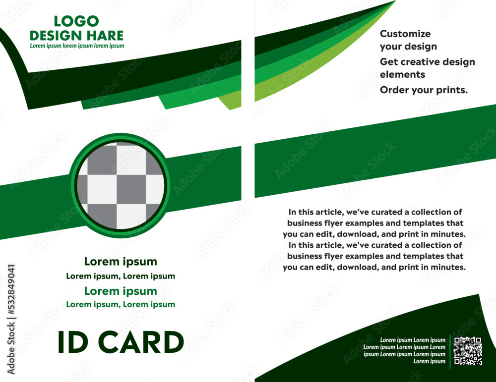 Id card design template, employee id card design, creative id card ...