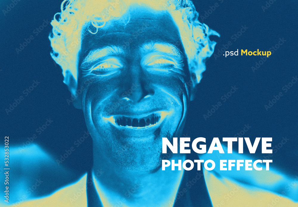 Negative Photo Effect Stock Template | Adobe Stock