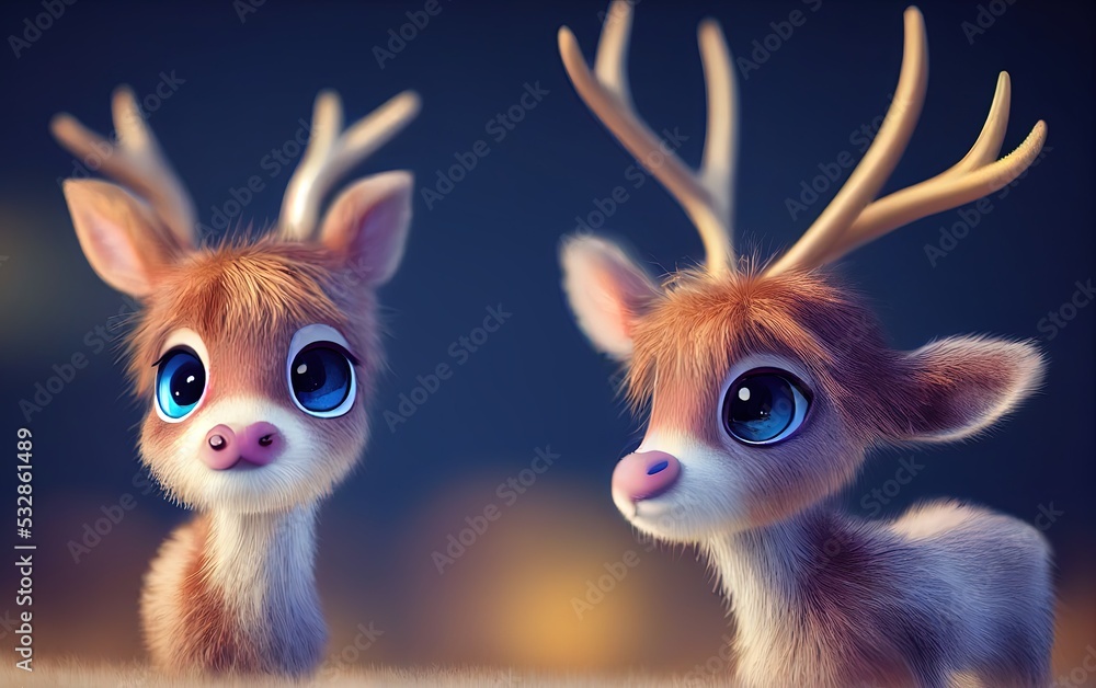 An adorable animal created by artificial intelligence using a 3D CGI ...