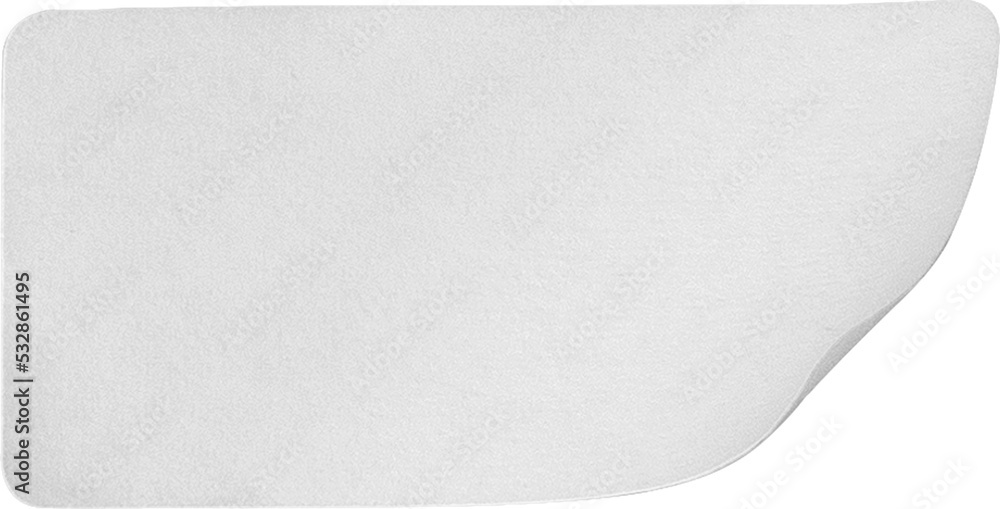 rectangular white sticker from real photography isolated png for ...