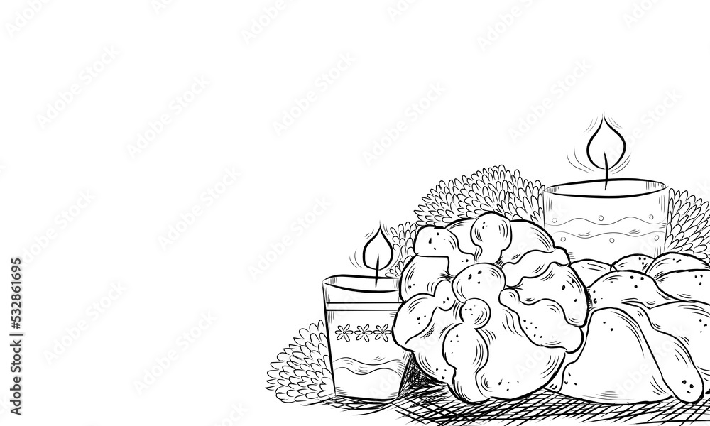 Pan de Muerto - Día de Muertos Stock Illustration | Adobe Stock