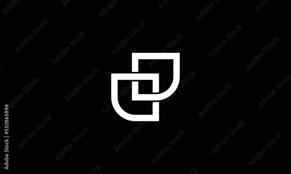 DD CD logo design concept with background. Initial based creative ...