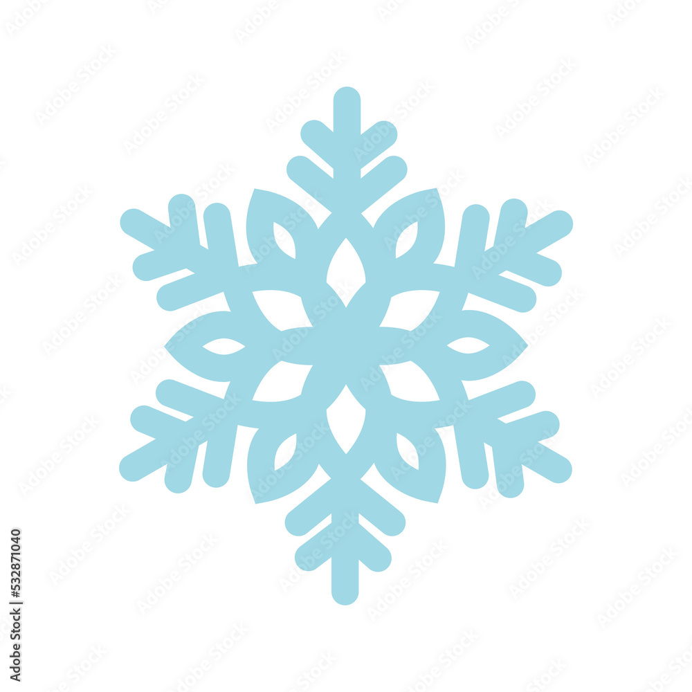 blue snowflake illustration Stock Illustration | Adobe Stock