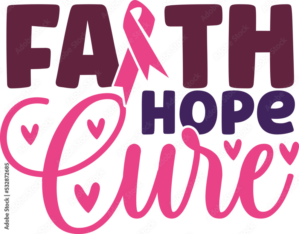Faith hope cure svg,Faith hope cure,breast cancer svg design,breast ...