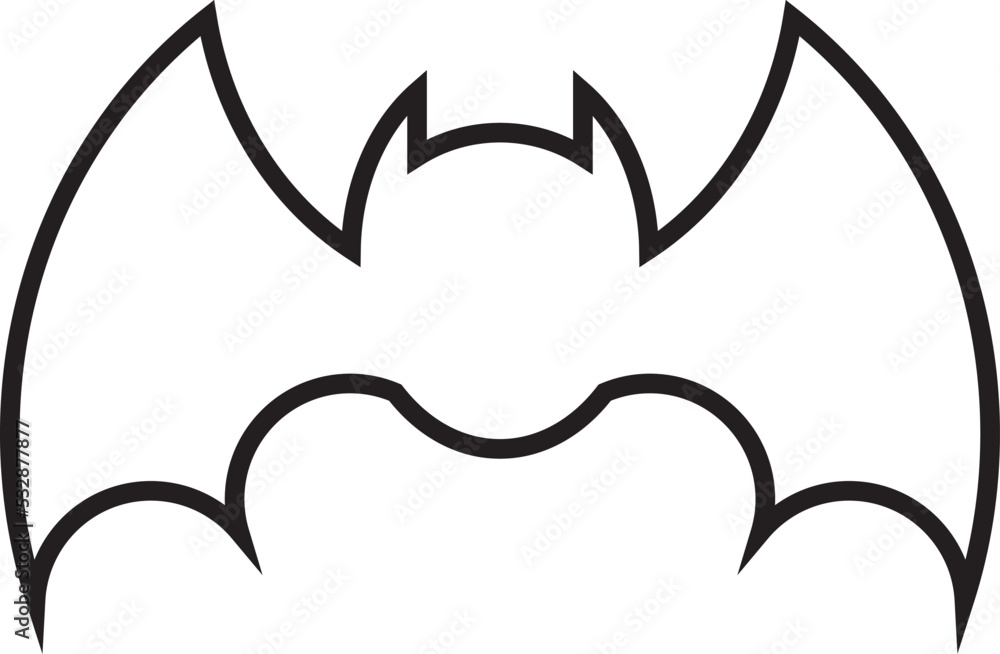 Batman Symbol Outline