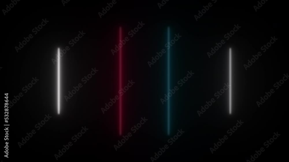 Concept 164-N1 Animated abstract neon light with led light effect and ...