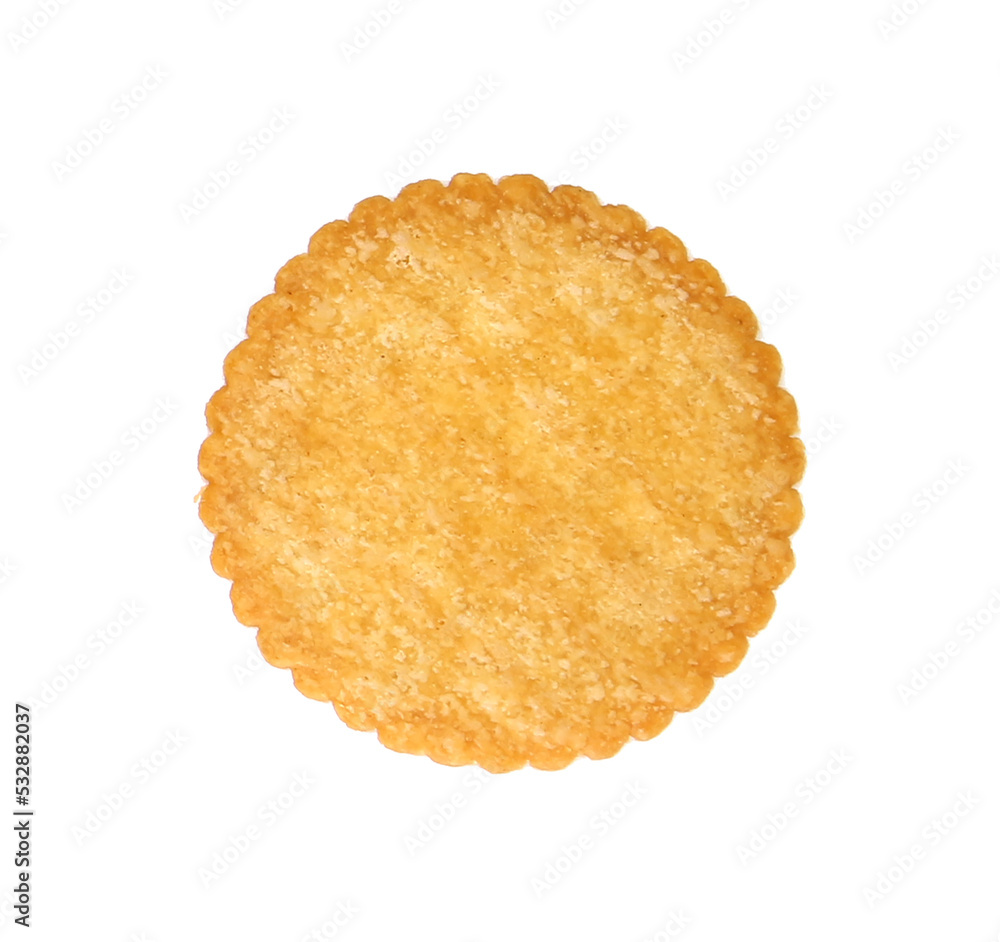 round cracker isolated on transparent background png file Stock Photo ...
