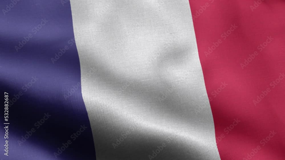 Flag Of France - Highly detailed animation of the France flag ...