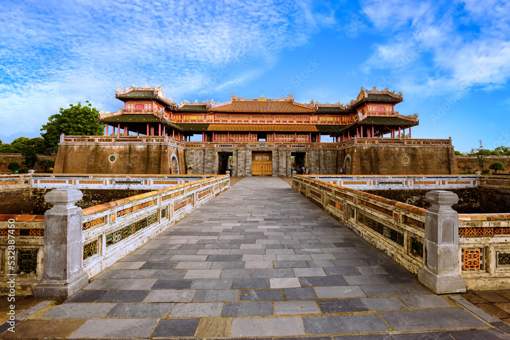 Ngo Mon Gate is the main southern gate of Hue Imperial Citadel ...